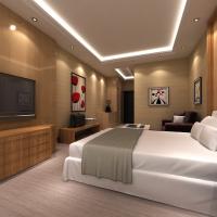 China MDF Wooden Bedroom Furniture Fully Furnished Five Star Hotel Resort Accommodation Suites for sale