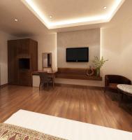 China OEM Hospitality Hotel Bedroom Furniture Modern Walnut Wood Finish for sale