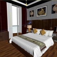 China OEM Hospitality Hotel Bedroom Furniture Modern Walnut Wood Finish for sale