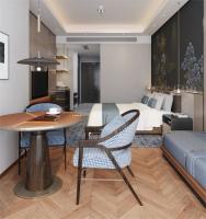 China Stain Resistant Hotel King Guest Room Furniture Custom Fully Furnished for sale