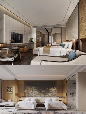 China Standard Plywood Hotel Guest Room Furniture Full Supply Customization for sale