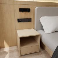 China High Grade Hotel Bedroom Furniture Artificial Leather Eco - Friendly Panel for sale