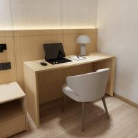China High Grade Hotel Bedroom Furniture Artificial Leather Eco - Friendly Panel for sale