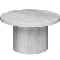China Multi Purpose Round Marble Coffee Side Table For Versatile Home Office for sale