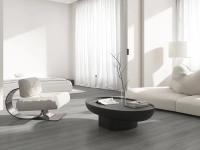 China Black Fiberglass Oval Coffee Table Creative Premium Feeling Shaped High Durability for sale
