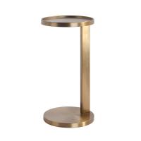 China Hotel Golden Metal Side Table Modern High End Interior Furniture Customisation for sale