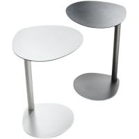 China Hotel Lobby Sofa Side Table C Type Iron Coffee Table Floor Storage Corner Table for sale