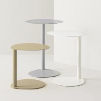 China Hotel Lobby Sofa Side Table C Type Iron Coffee Table Floor Storage Corner Table for sale