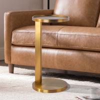 China Hotel Golden Metal Side Table Modern High End Interior Furniture Customisation for sale
