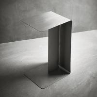 China Stainless Steel C Type Couch Side Table Card Table Removable Desk Side Table for sale