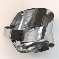 China Stainless Steel Water Ripple Art Sculpture Hotel Leisure Area Design Furniture for sale