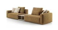 China Frigerio Modular Sofa Custom Glamour 5-Star Hotel Decor With Accent Cabinet for sale