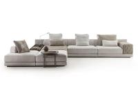 China Practical Sectional Double-Sided Fabric Sofa For Multipurpose Large Space for sale