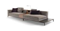 China Modern Aesthetics Long L-Shaped Armchair Sofa For Hotel Lobby Villa Reception for sale