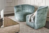 China Modern Upholstery Armchair With Fabric Options For Star Hotel Reception Area for sale