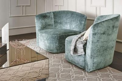 China Modern Upholstery Armchair With Fabric Options For Star Hotel Reception Area for sale