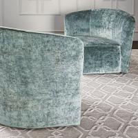 China Modern Upholstery Armchair With Fabric Options For Star Hotel Reception Area for sale