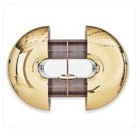 China High-Tech Vacuum Electroplated Gold Wall Wine Cabinet Restaurant Villa Accent for sale