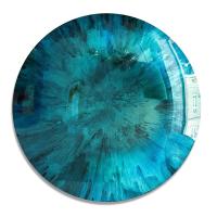 China 304 316 SS Stereoscopic 3D Convex Circular Statue Hanging Decorative Painting for sale