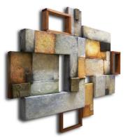 China Bespoke Modern Abstract Hotel Metal Wall Art Sculptures Elevating Interior Design for sale