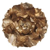 China Metal Wall Flower Large And Bold Luxury Flower Wall Art Piece For Hotel Interior for sale