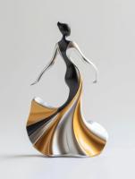 China NEXTOP Simple Glamour Silhouette Dancing Metal Sculpture Hotel Villa Showpiece for sale