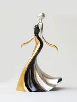 China NEXTOP Simple Glamour Silhouette Dancing Metal Sculpture Hotel Villa Showpiece for sale