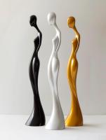 China NEXTOP Simple Glamour Silhouette Dancing Metal Sculpture Hotel Villa Showpiece for sale