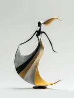 China NEXTOP Simple Glamour Silhouette Dancing Metal Sculpture Hotel Villa Showpiece for sale