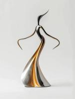 China NEXTOP Simple Glamour Silhouette Dancing Metal Sculpture Hotel Villa Showpiece for sale