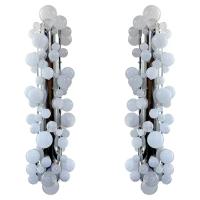 China Luxury Round Crystal Bubble Stainless Steel Wall Lamp For Star Hotel Lighting Decor for sale