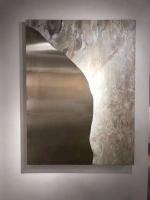 China Hand Painted Rust Texture Wall Piece 3d High Light Luxury Modern Interior Painting for sale