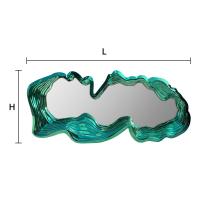 China Electroplated Jade Mirror High-End Sales Department Negotiation Area Background for sale
