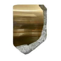 China Bespoke Modern Abstract Art Prints Metal And Stone Wall Painting Interior Decor for sale