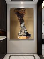 China Spatial Aesthetics Wall Decor High-End Hotel Restaurant Metal Backdrop Furniture for sale