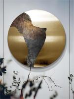 China Brushed Antique Copper Wall Decor Art Piece For Hotel Lobby Entryway View Terrace for sale
