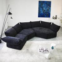 China Petal Shaped Sofa Villa Hotel Living Room Corner Combination Sofa for sale