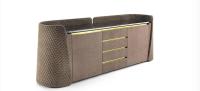 China Luxury Wooden Structure Storage Sideboard Cabinet With Marble Basin Top for sale