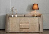 China Luxury Wooden Structure Storage Sideboard Cabinet With Marble Basin Top for sale