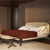 China Customized Modern High End Hotel Bedroom Furniture Standard Comfortable Wooden Bed for sale