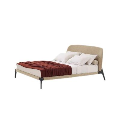 China Customized Modern High End Hotel Bedroom Furniture Standard Comfortable Wooden Bed for sale