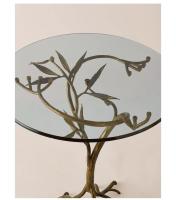 China Luxury Ironwork Frame Clear Tempered Class Top Hotel Coffee Table for sale