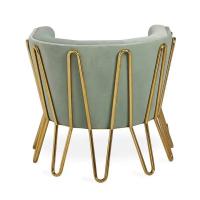 China Modern Nordic Style Star Hotel Velvet Armchair for Lounge Reception Area for sale