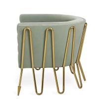 China Modern Nordic Style Star Hotel Velvet Armchair for Lounge Reception Area for sale