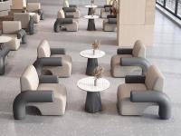 China Five-star Hotel Lobby Furniture Negotiation Sofa Table And Chair Combination for sale