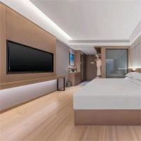 China 5 Star Minimalist Design Hotel Project Bedroom Solid Wood Furniture Set for sale