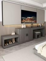 China Modern Star Hotel Bedroom Wooden Furniture Finish Customization Project for sale