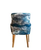 China Custom 5 Star Hotel Guest Fully Upholstered Single Sofa Arm Chair For Hotel Room for sale