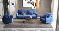 China Luxury Hotel Home Wedding Lobby Velvet Leather Modern Sectional Sofa for sale