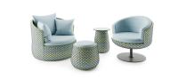 China Modern Minimalist Style Rattan Hotel Sofa Chair Set For Outdoor for sale